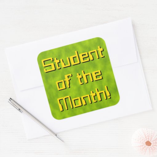 Techie "Student of the Month!" Sticker | Zazzle