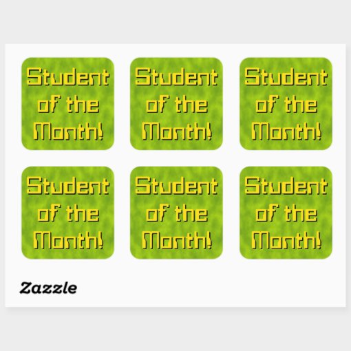 Techie "Student of the Month!" Sticker | Zazzle