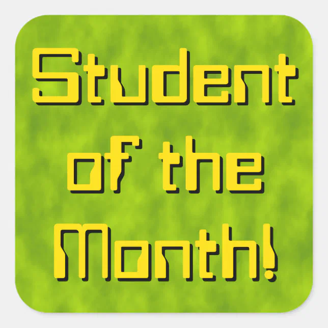 Techie "Student of the Month!" Sticker | Zazzle