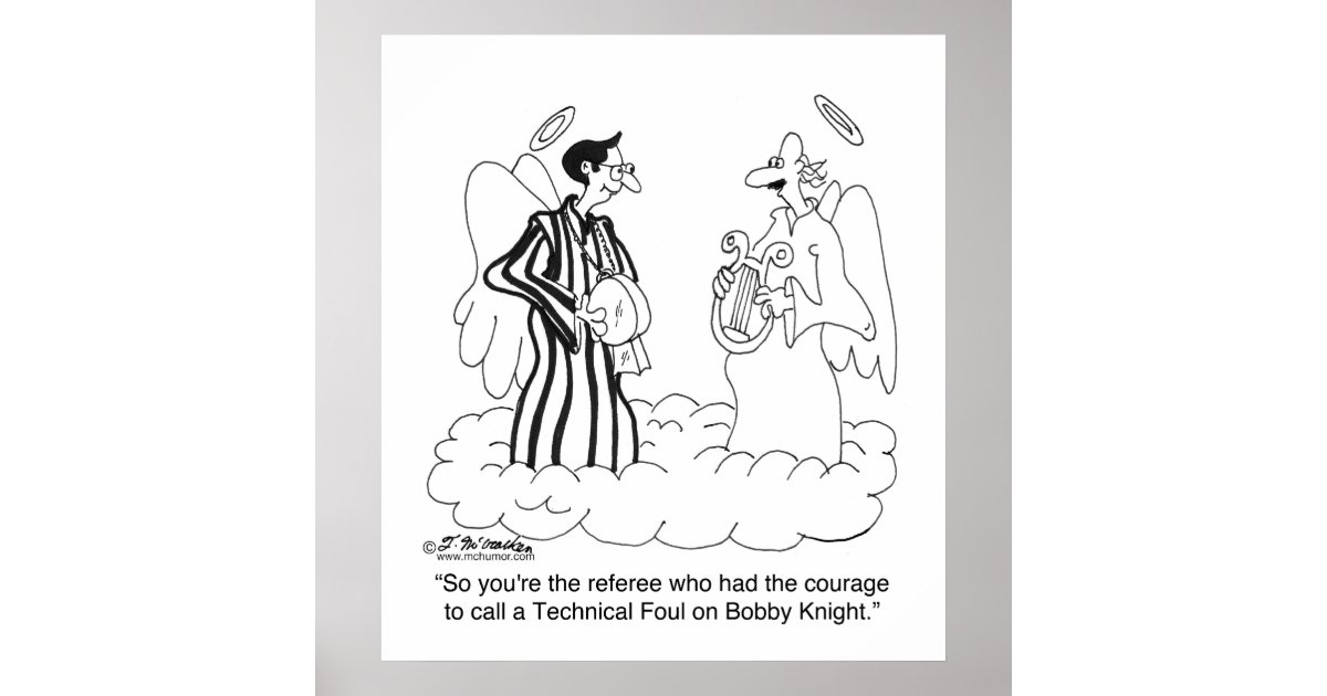 Technical Foul on Bobby Knight? Poster | Zazzle