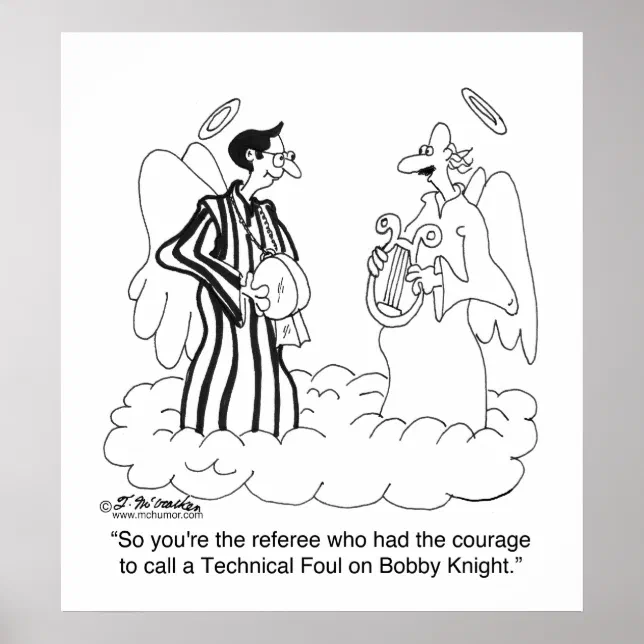 Technical Foul on Bobby Knight? Poster | Zazzle