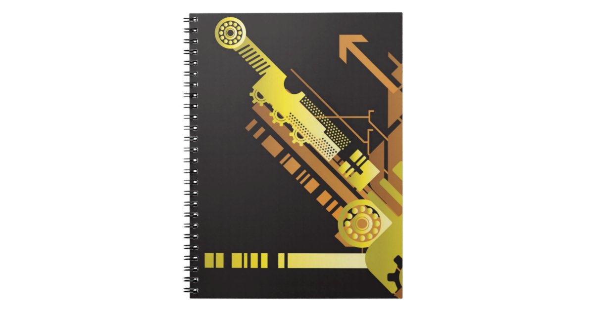 Technical halftone background 5 notebook | Zazzle