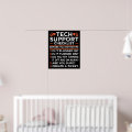 Technical Support Checklist Computer IT Programmer Poster | Zazzle