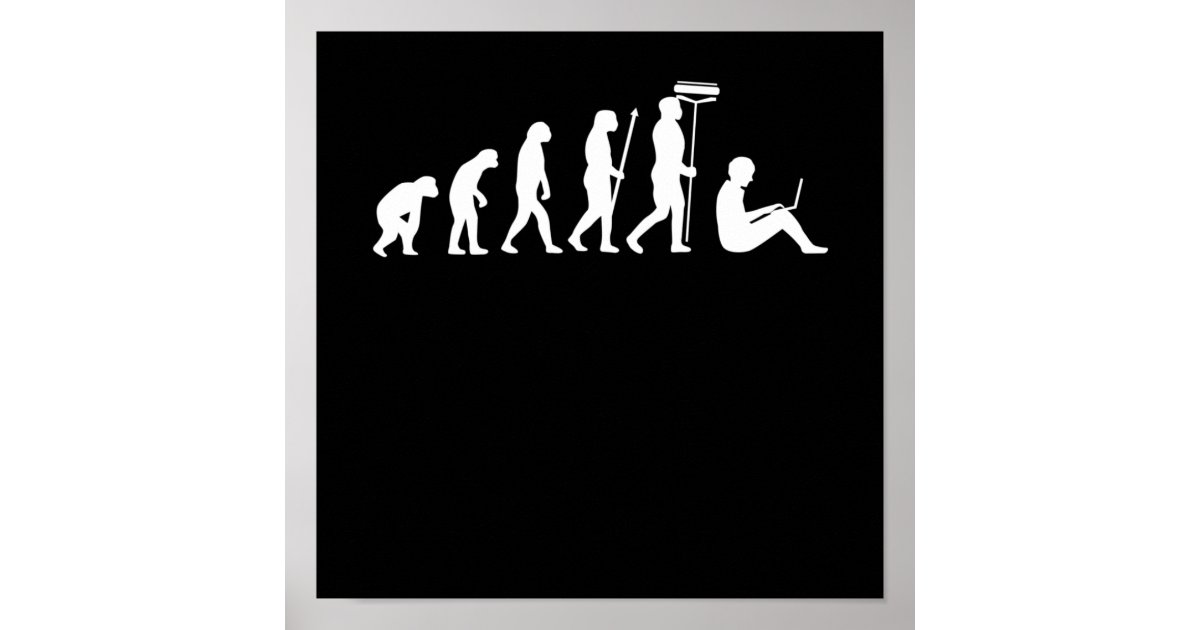 Technical Support Evolution Computer IT Programmer Poster | Zazzle