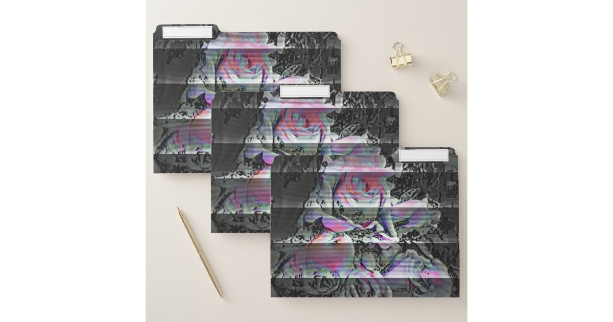 Techno Bouquet File Folder | Zazzle