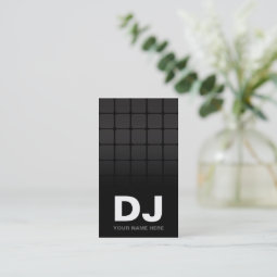 Techno Gradient DJ Business Cards | Zazzle