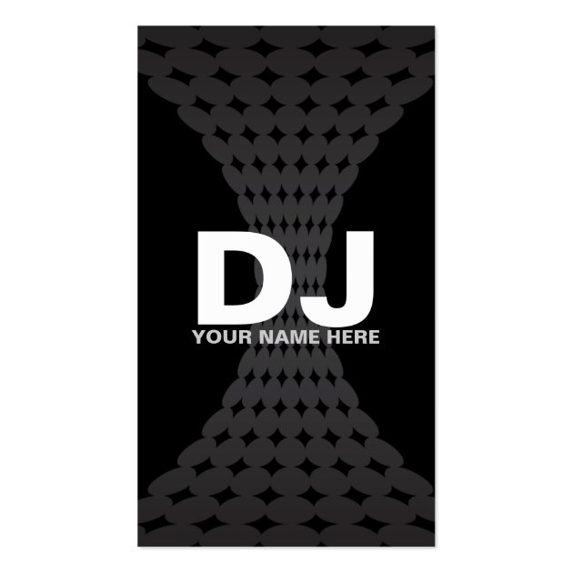 Techno Gradient DJ Business Cards