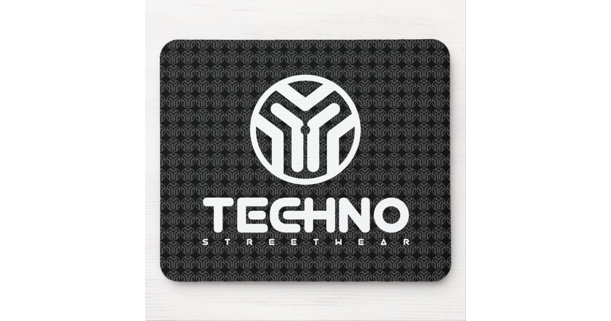 Techno Streetwear - Logo - Mouse Pad | Zazzle