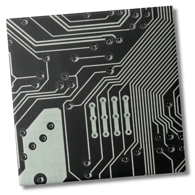 Technology Black Circuit Board Ceramic Tile | Zazzle