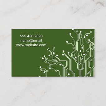 Technology Computer Hardware Business Card | Zazzle