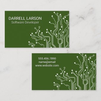 Technology Computer Hardware Business Card | Zazzle