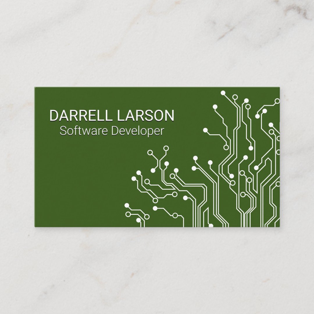 Technology Computer Hardware Business Card | Zazzle