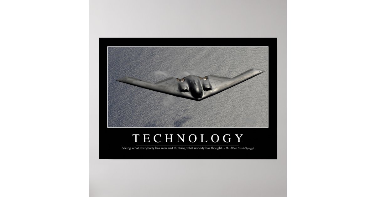 Technology: Inspirational Quote Poster | Zazzle