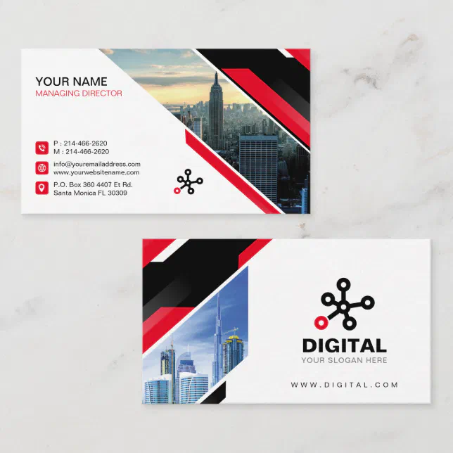 Technology, Security, Digital Service, Tech Business Card | Zazzle