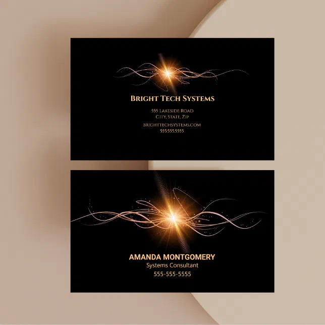 Technology Systems Technical IT Consultant Business Card | Zazzle
