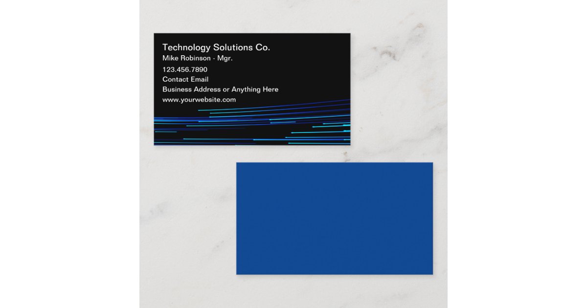 Technology Theme Business Cards | Zazzle