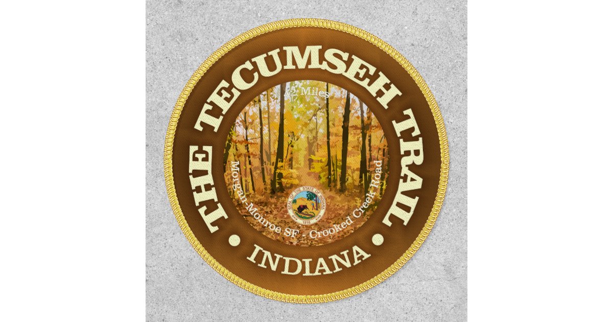 Tecumseh Trail (rd) Patch | Zazzle