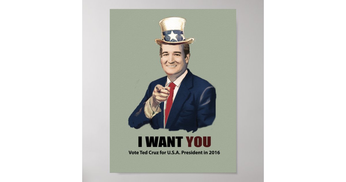 Ted Cruz Poster | Zazzle