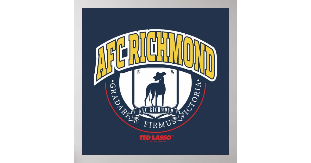Ted Lasso | AFC Richmond Athletic Circle Badge Poster | Zazzle