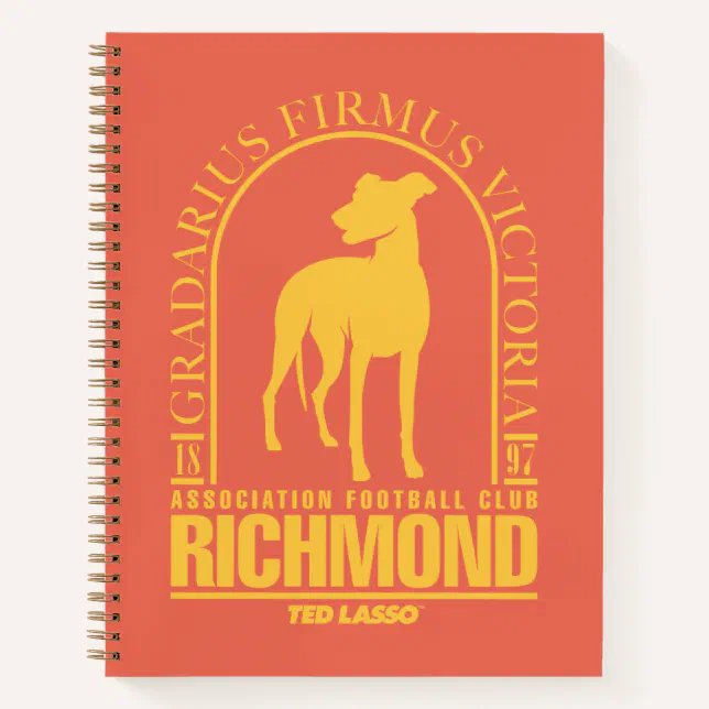 Ted Lasso | AFC Richmond Gold Arched Logo Notebook | Zazzle