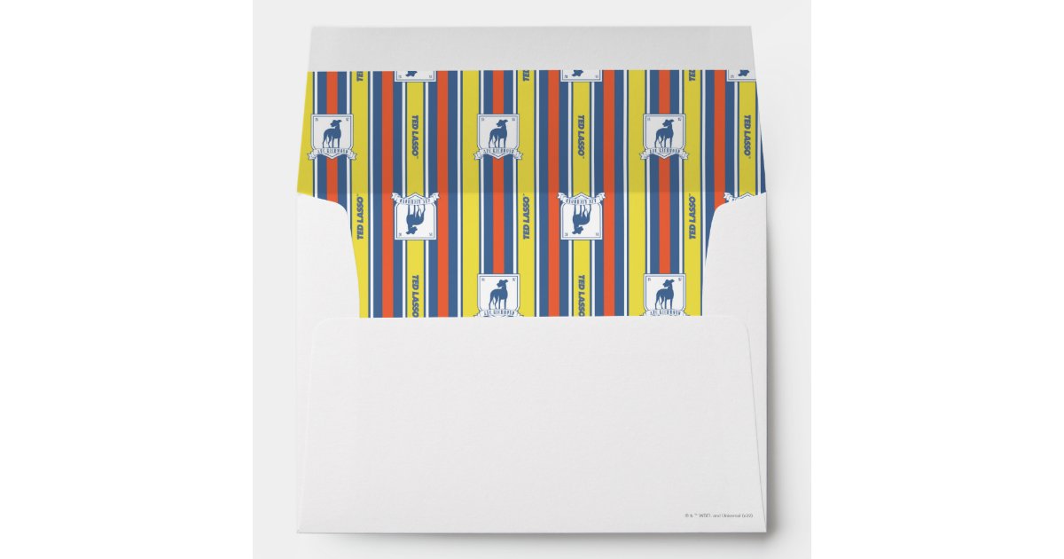 Ted Lasso | AFC Richmond Logo Stripe Pattern Envelope | Zazzle