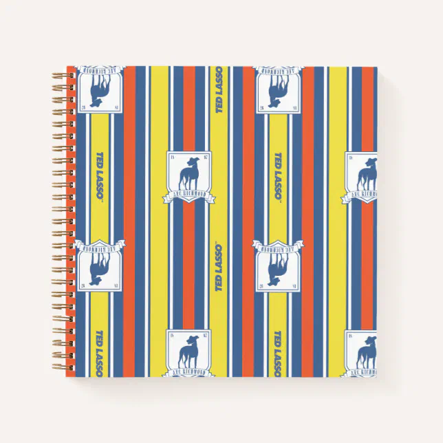 Ted Lasso | AFC Richmond Logo Stripe Pattern Notebook | Zazzle