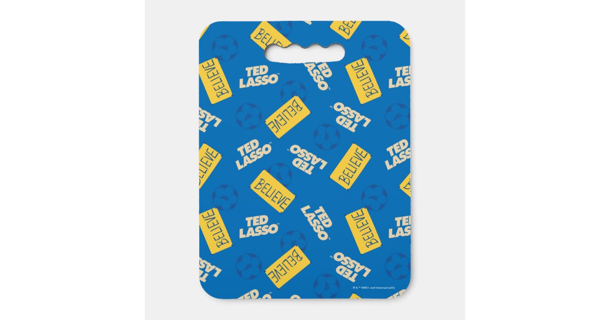 Ted Lasso | Believe Sign and Ball Toss Pattern Seat Cushion | Zazzle