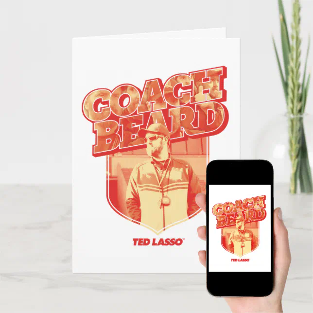 Ted Lasso | Coach Beard Badge Card | Zazzle