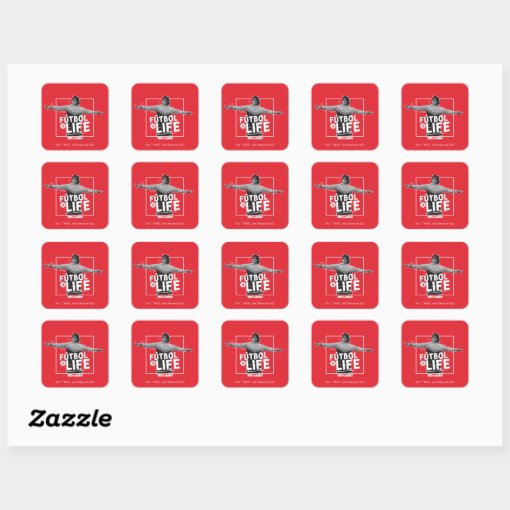 Ted Lasso Dani Rojas Fútbol Is Life Square Sticker Zazzle 9041