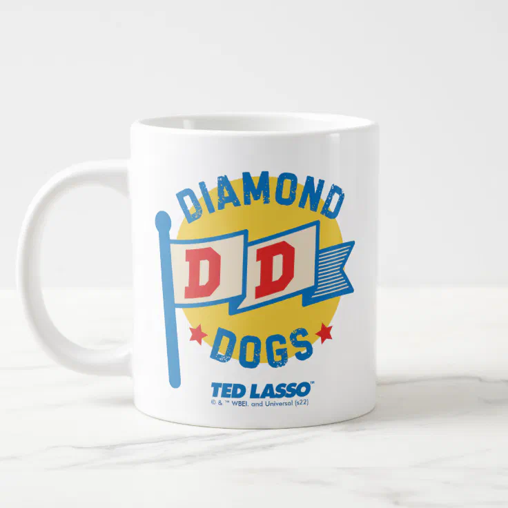 Ted Lasso | Diamond Dogs Pennant Graphic Giant Coffee Mug | Zazzle