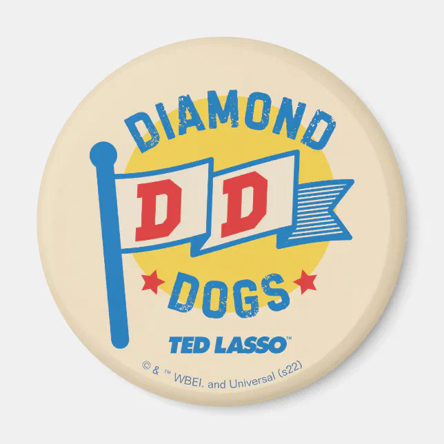 Ted Lasso | Diamond Dogs Pennant Graphic Magnet | Zazzle