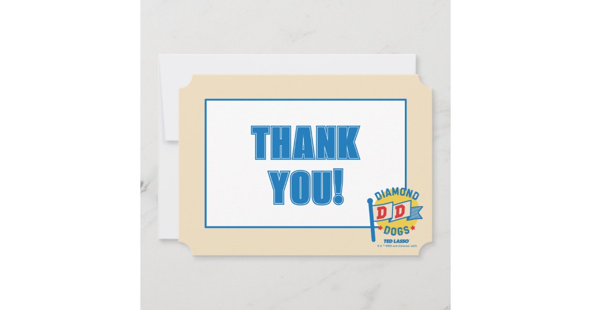 Ted Lasso | Diamond Dogs Pennant Graphic Note Card | Zazzle