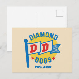 Ted Lasso | Diamond Dogs Pennant Graphic Postcard | Zazzle