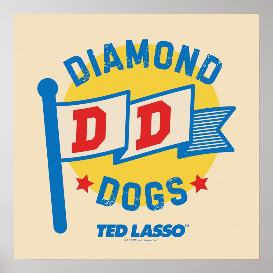 Ted Lasso | Diamond Dogs Pennant Graphic Poster | Zazzle