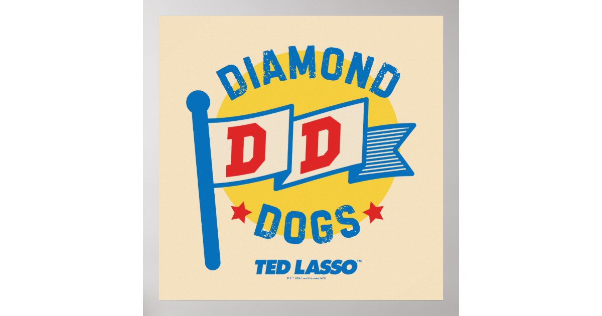 Ted Lasso | Diamond Dogs Pennant Graphic Poster | Zazzle