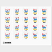 Ted Lasso | Don't You Dare Settle For Fine Square Sticker | Zazzle