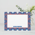 Ted Lasso | Face and Ball Diamond Pattern Note Card | Zazzle