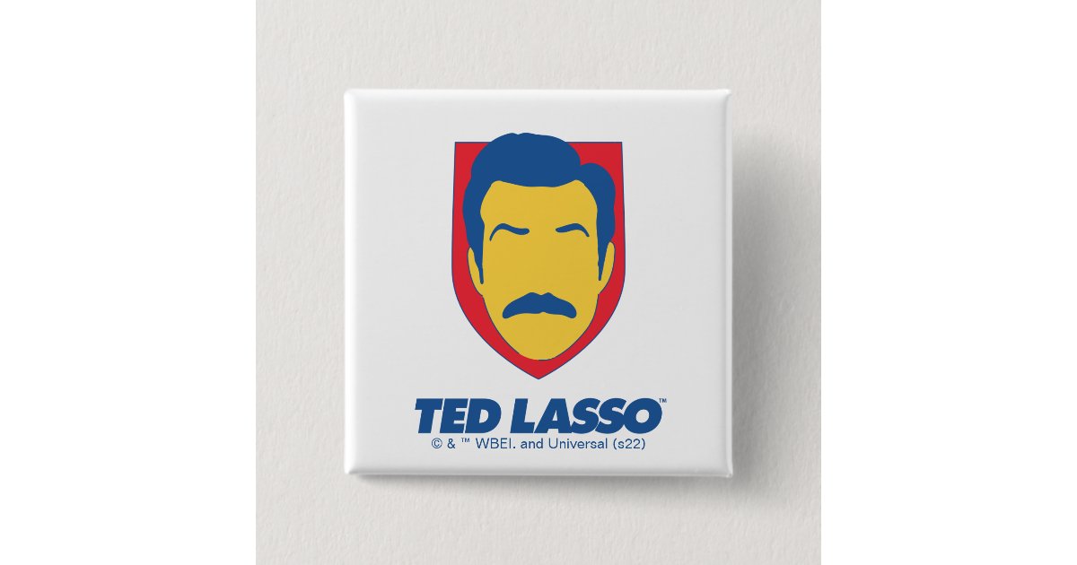 Ted Lasso | Face Icon Button | Zazzle
