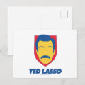 Ted Lasso | Face Icon Postcard | Zazzle
