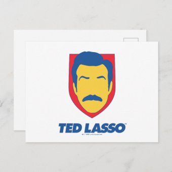 Ted Lasso | Face Icon Postcard | Zazzle