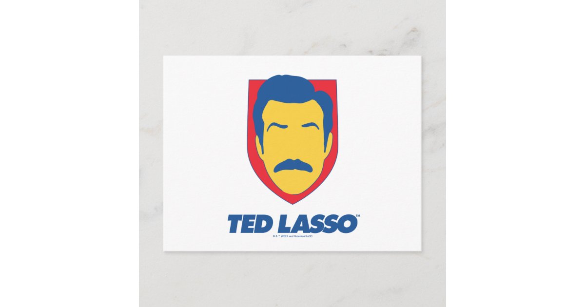 Ted Lasso | Face Icon Postcard | Zazzle