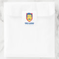 Ted Lasso | Face Icon Square Sticker | Zazzle