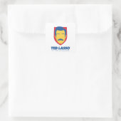 Ted Lasso | Face Icon Square Sticker | Zazzle