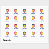 Ted Lasso | Face Icon Square Sticker | Zazzle