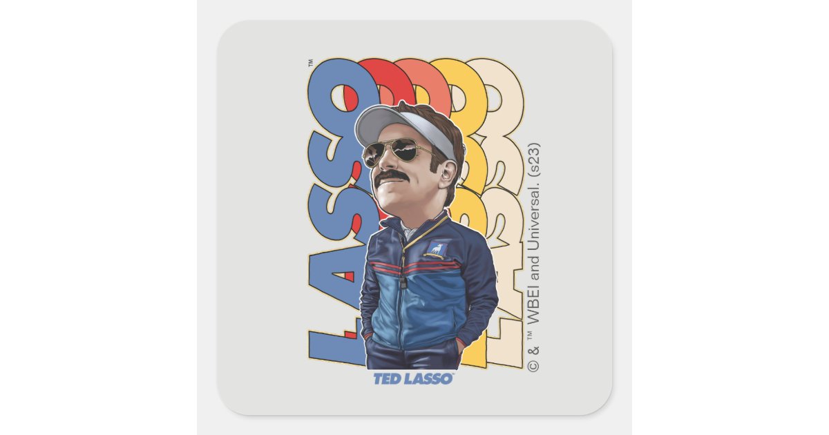 Ted Lasso | Lasso Bobblehead Square Sticker | Zazzle