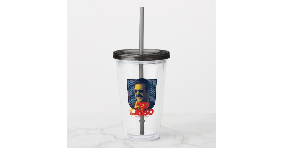 Ted Lasso | Led Tasso Badge Acrylic Tumbler | Zazzle