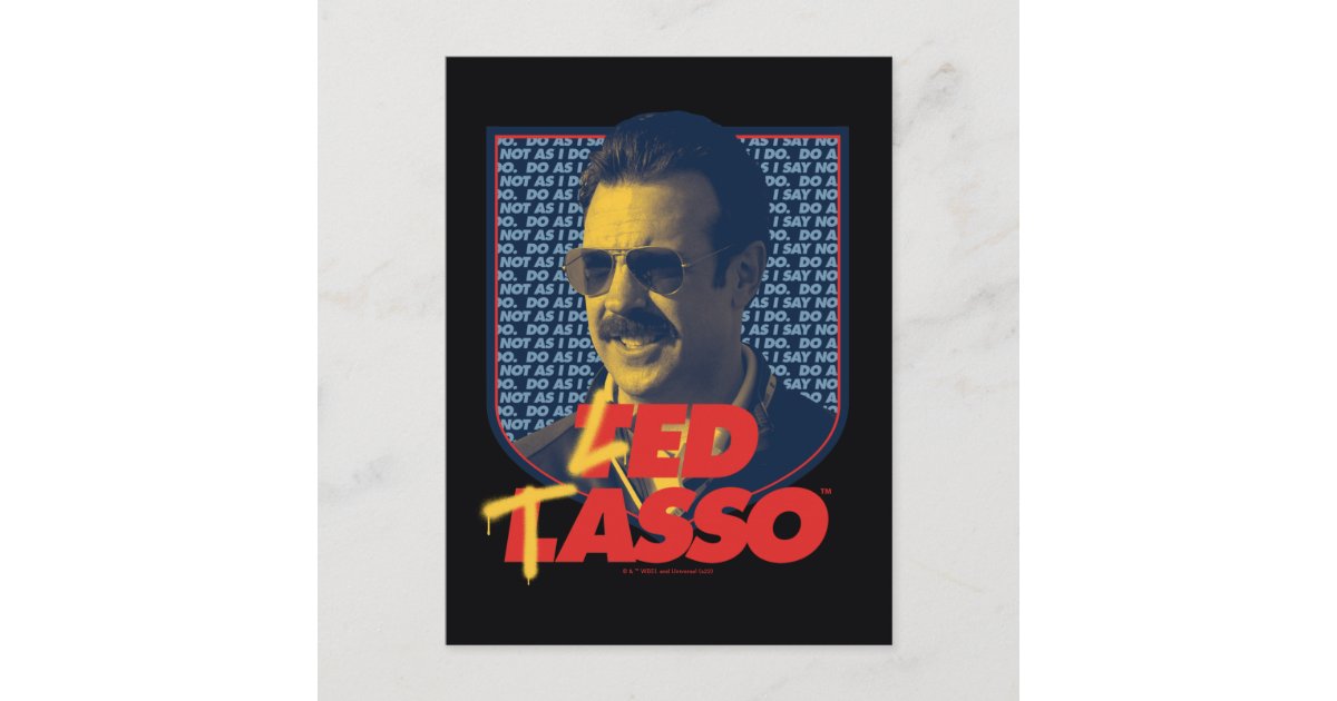Ted Lasso | Led Tasso Badge Postcard | Zazzle