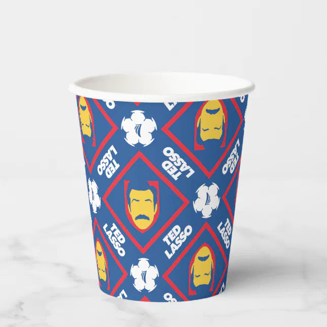 Ted Lasso Pattern Paper Cups | Zazzle
