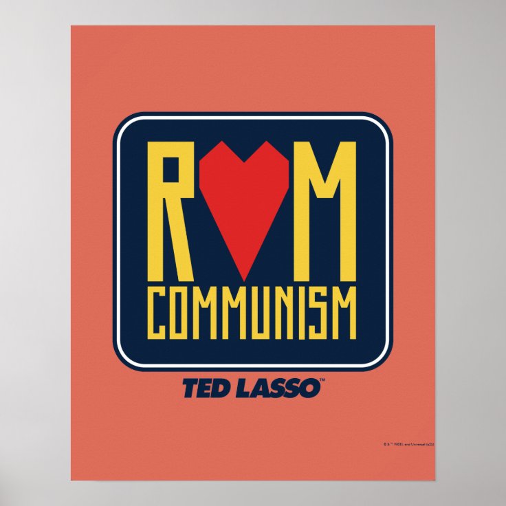 Ted Lasso | Rom Communism Graphic Poster | Zazzle