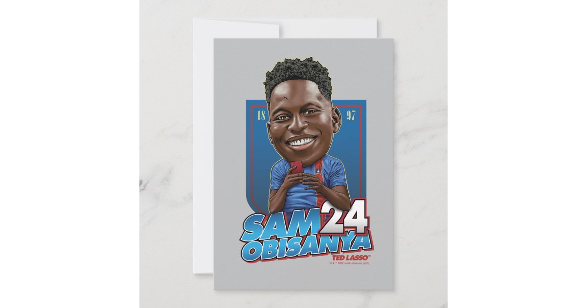 Ted Lasso | Sam Obisanya Bobblehead Note Card | Zazzle